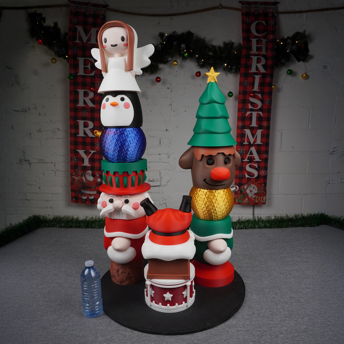 Holiday Totem Pack Vol.2 - Stackable 3D Printable Decor | Titan3D